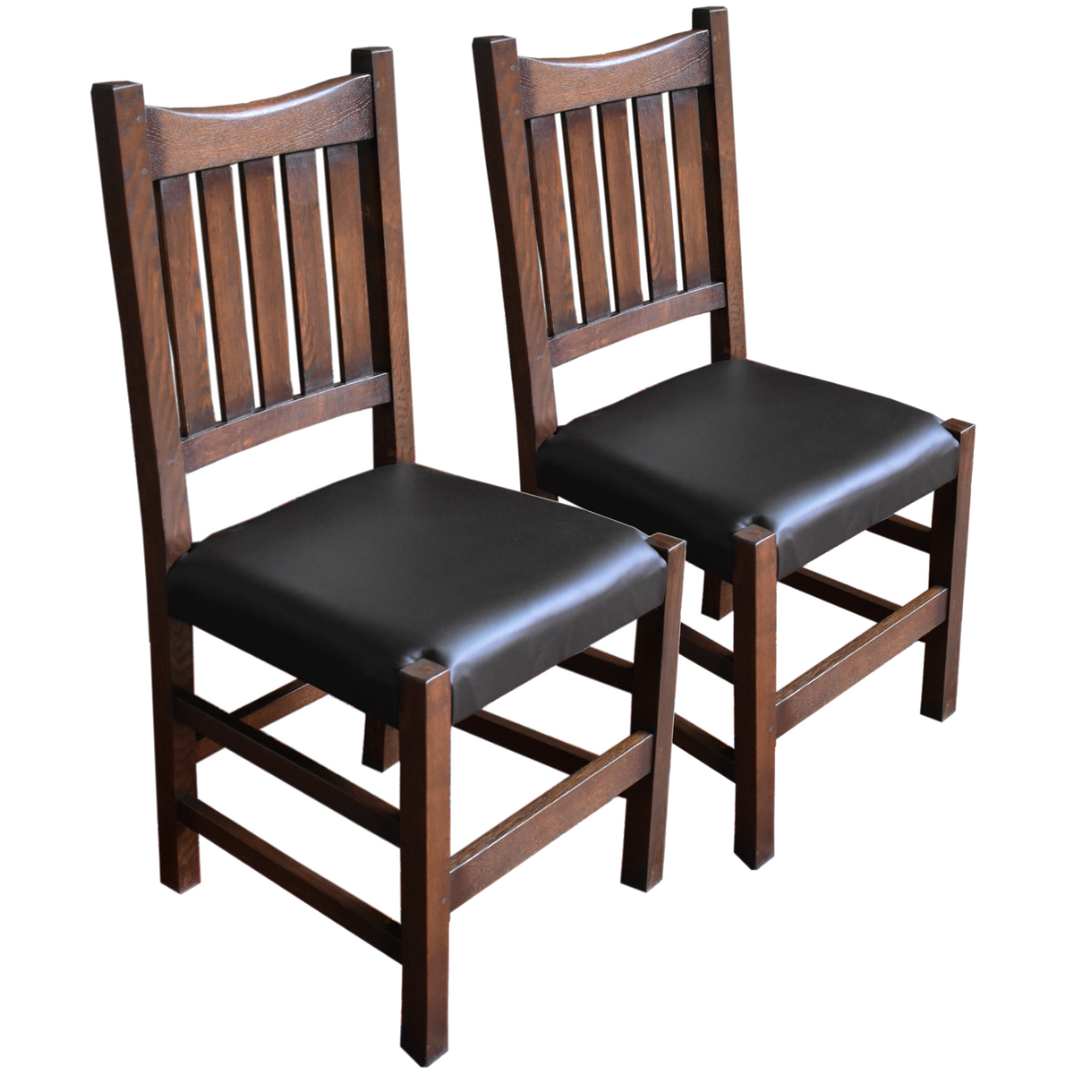 Mission Spindle Dining Side Chair #240 Set Of 2 — Crafters and Weavers