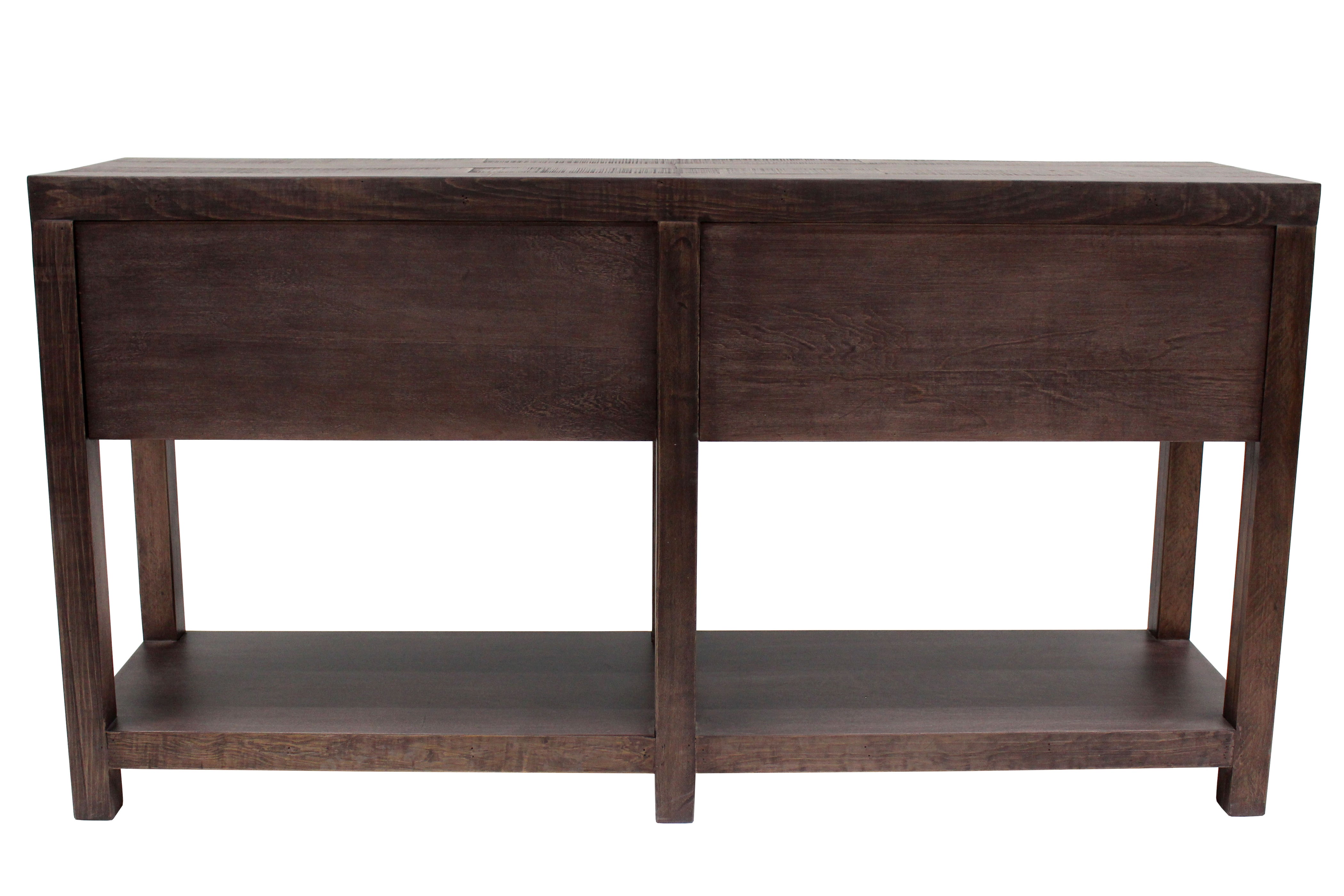 Emerson 2 Drawer Console Table - Rustic Walnut — Crafters and Weavers