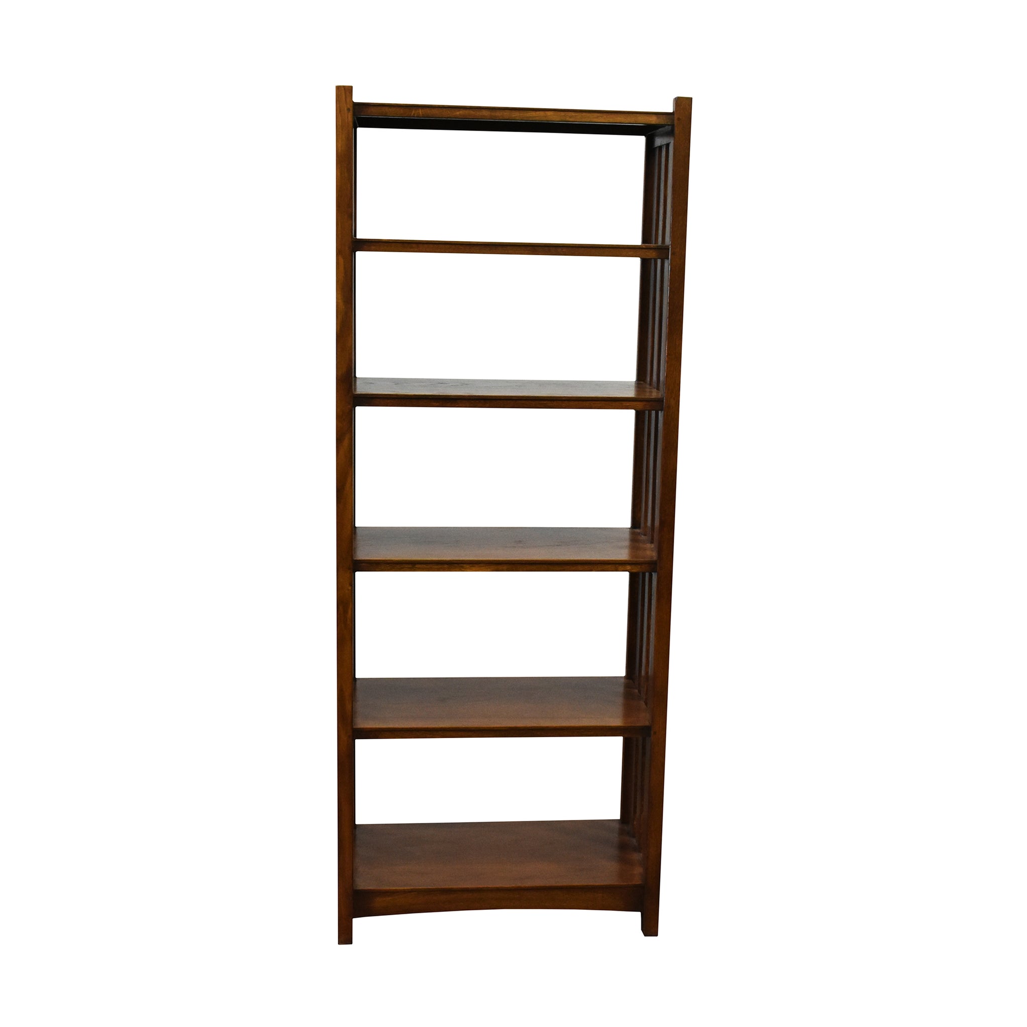 Mission Style / Arts & Crafts Solid Oak 4 Shelf Bookcase with Spindles ...
