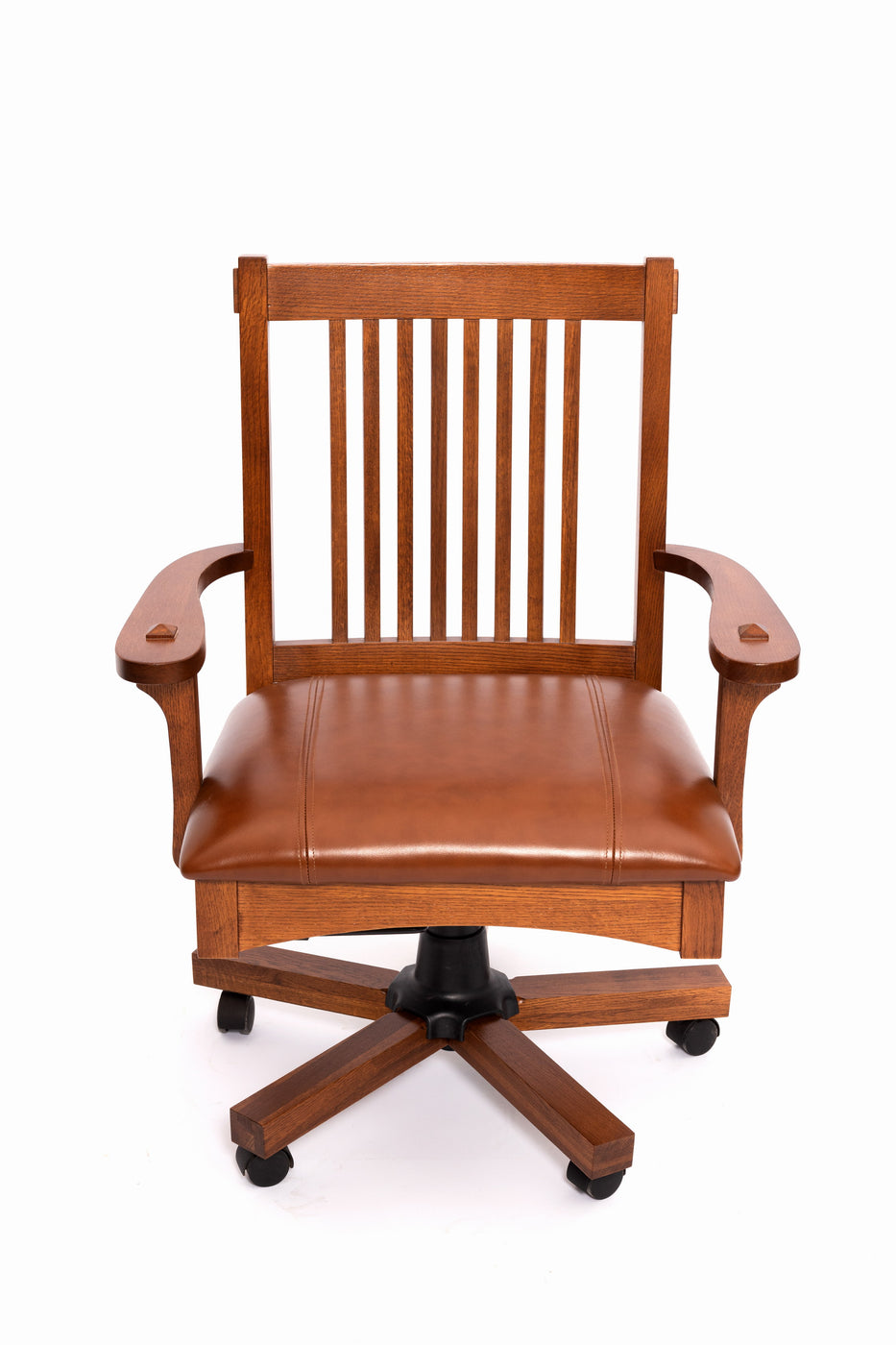 Buy Arts and Crafts Mission Oak Office Chair in USA— Crafters and Weavers