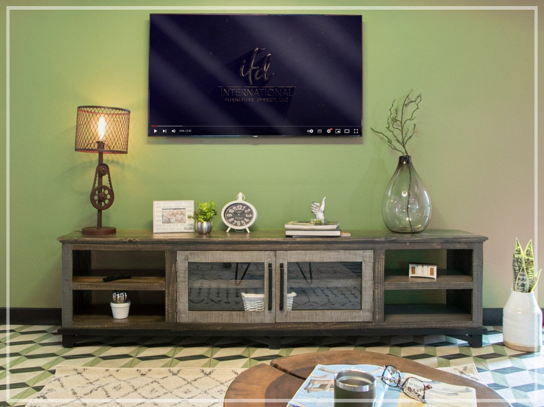 Greenview Loft Solid Wood TV Stand - 93" — Crafters and Weavers