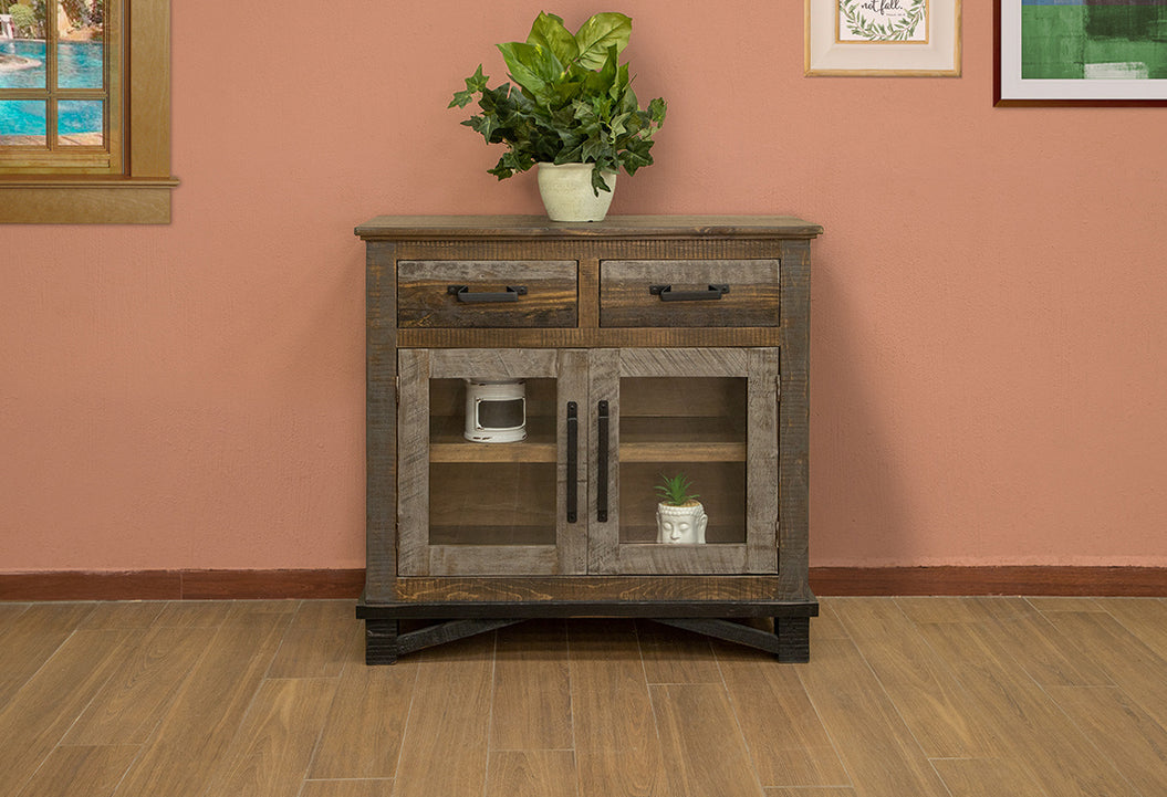 Reclaimed Wood Rustic Modern Entry Cabinet 2 Doors and 2 Drawers ...