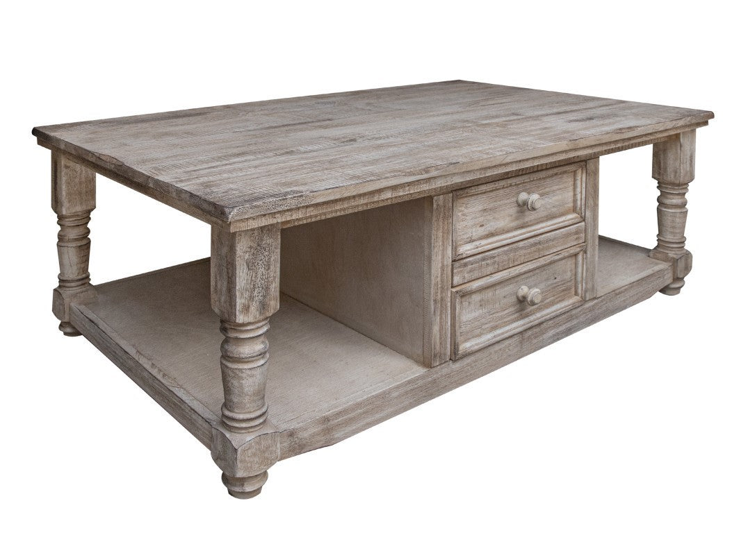 Stonegate Solid Wood Coffee Table - Sand — Crafters and Weavers