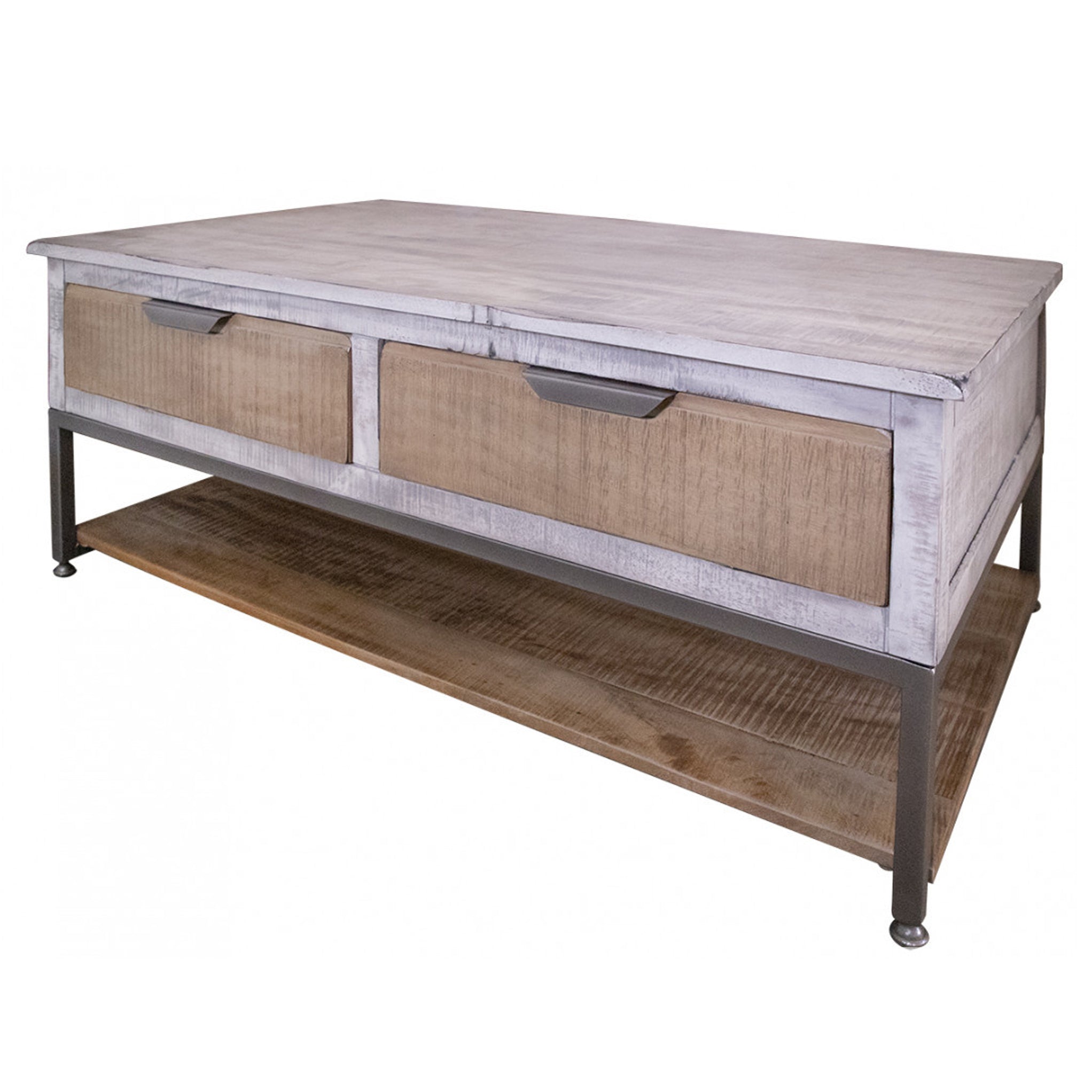 *NEW! Amelia 4 Drawer Coffee Table-Rustic — Crafters and Weavers