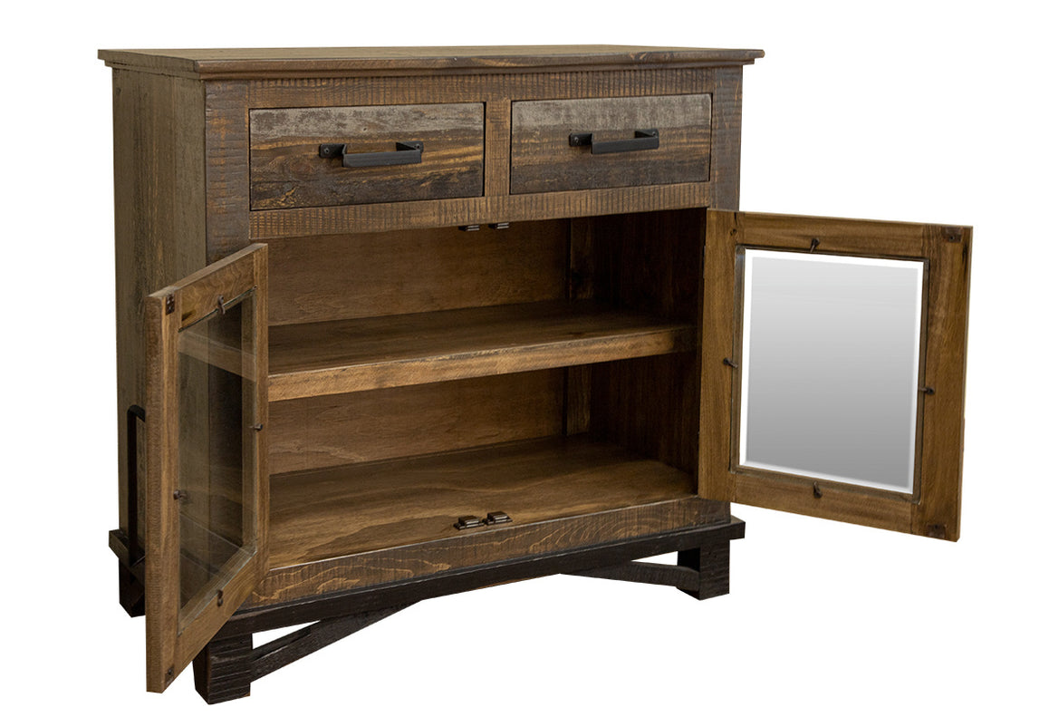 Reclaimed Wood Rustic Modern Entry Cabinet 2 Doors and 2 Drawers ...
