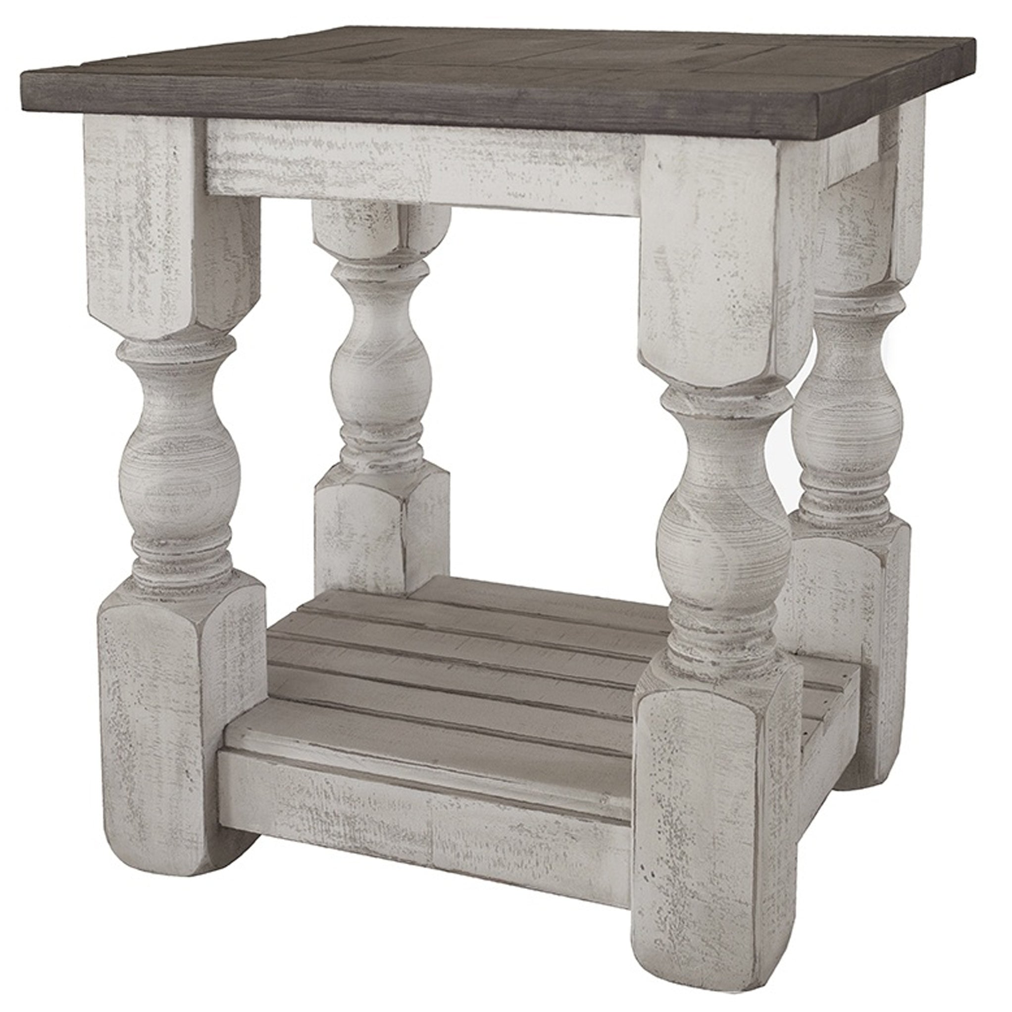 Stonegate Pillar Style Side Table — Crafters and Weavers