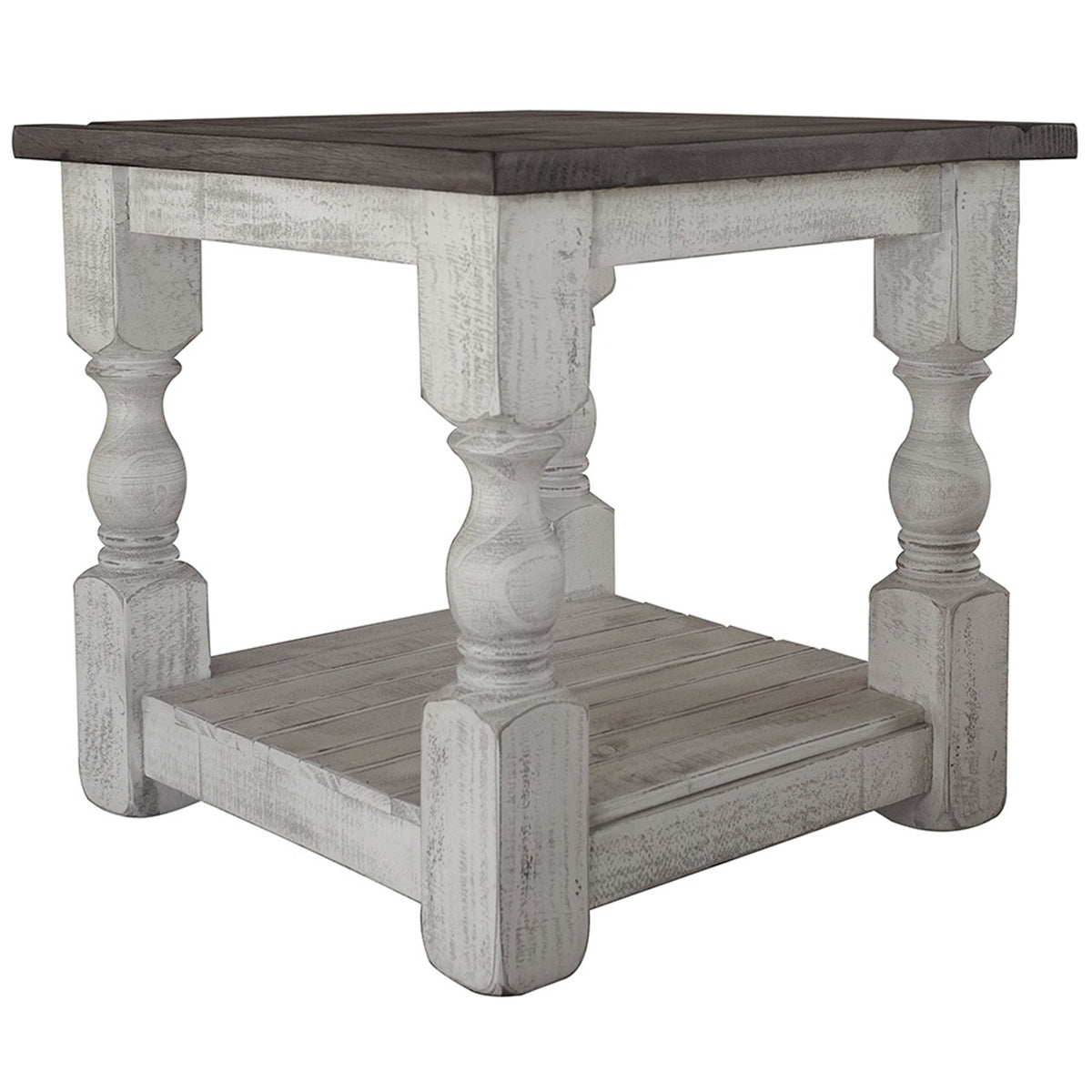 Stonegate Pillar Style End Table — Crafters and Weavers